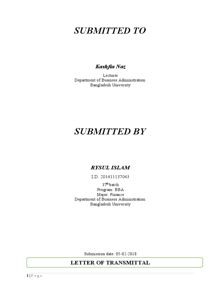 Internship Report On NGO | PDF | Microfinance | Loans