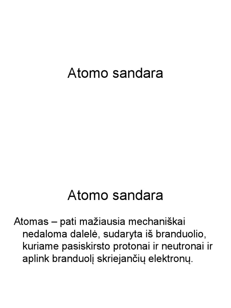 Atomo Sandara | PDF