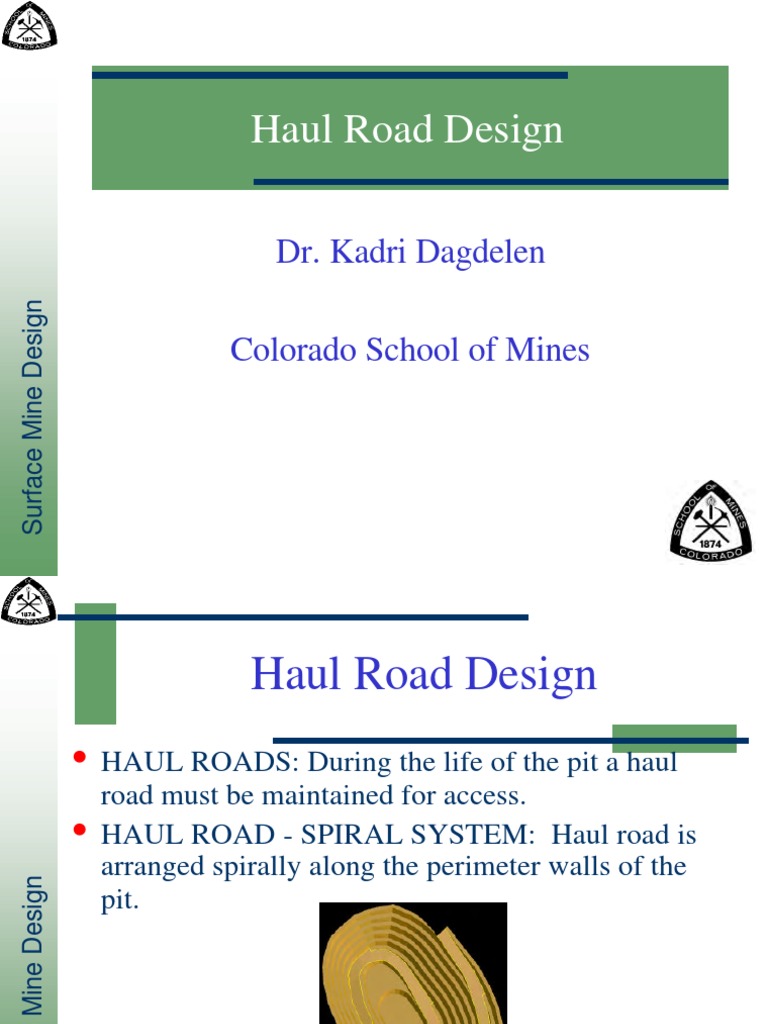 Diseño Del Haul Road | PDF | Road | Civil Engineering