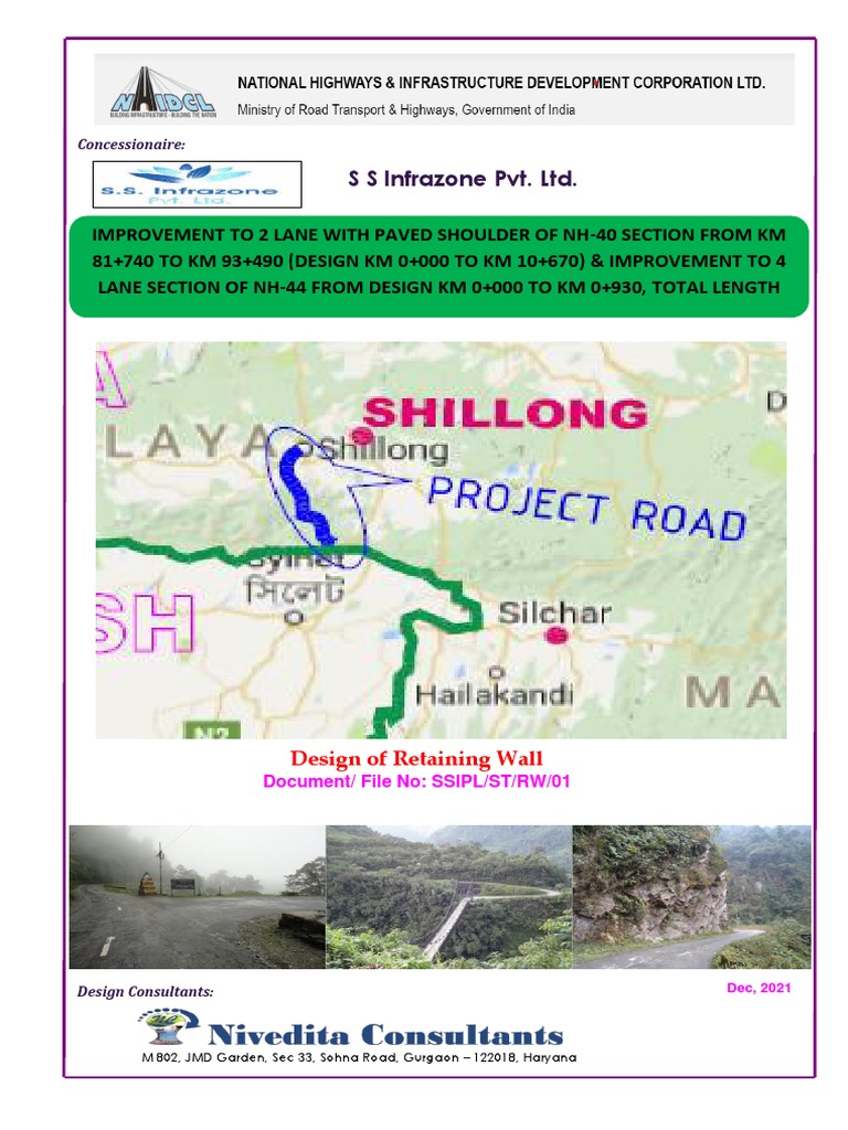 PCC Retaining Wall | PDF | Physical Quantities | Continuum Mechanics
