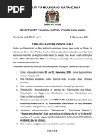 Mifano Ya Barua Rasmi Ya Kuomba Kazi | PDF