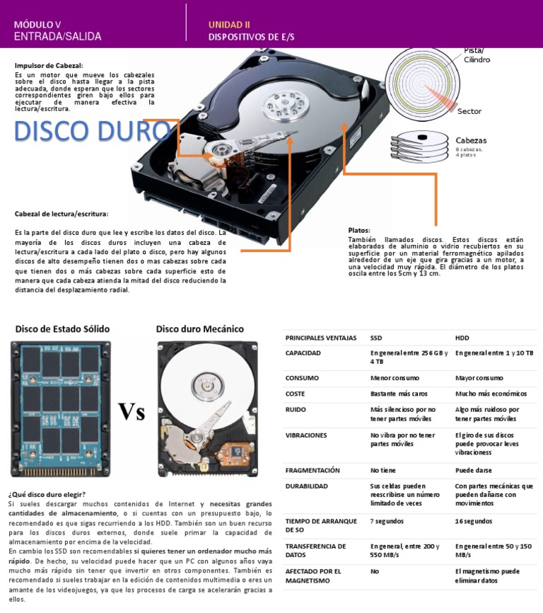 Infografia | PDF | Disco duro | Unidad de estado sólido