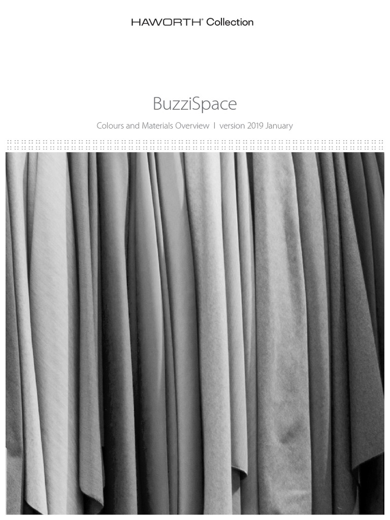 Buzzispace Colours-And-Materials Catalogue 2019-01 en | PDF | Wool | Yarn