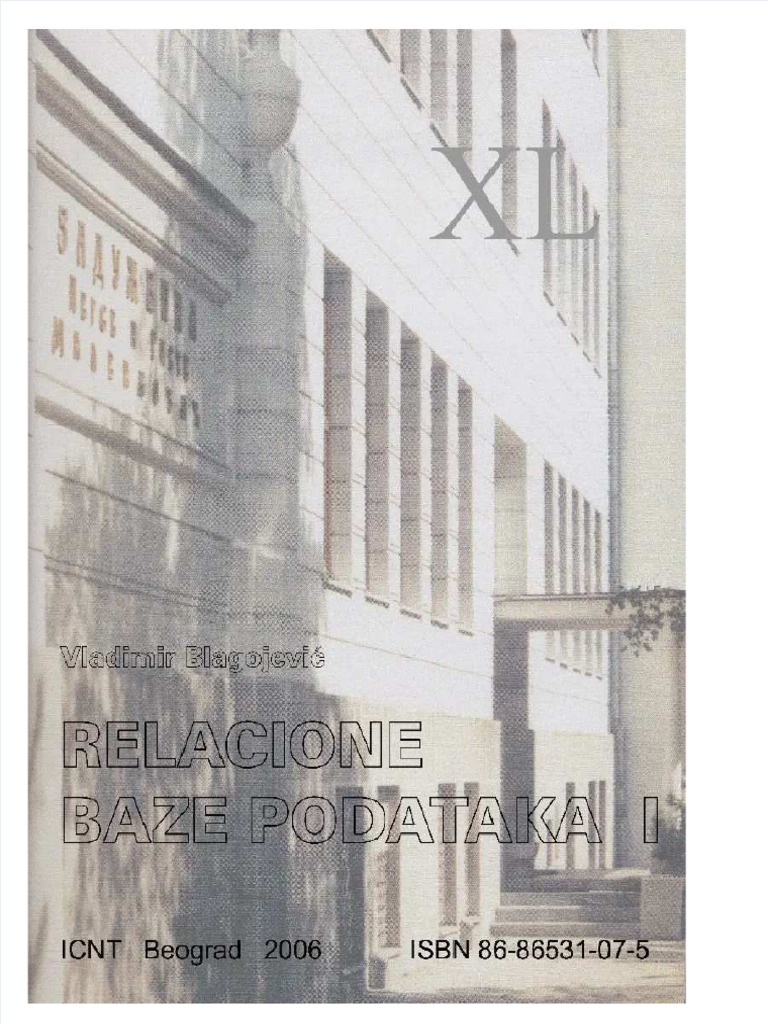 Vladimir Blagojevic Relacione Baze Podataka | PDF