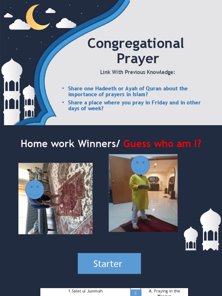 GR 4 PPT Congregational Prayer | PDF | Hadith | Mosque
