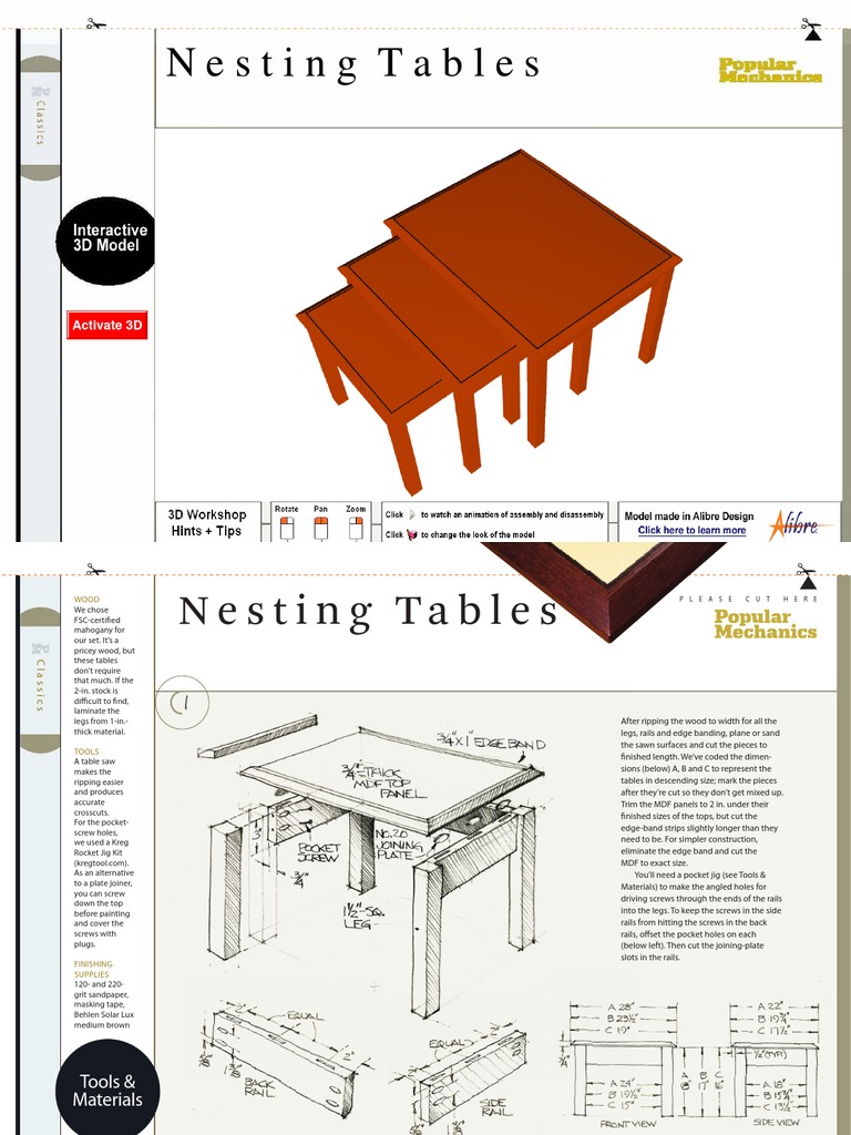 Nesting Tables | PDF | Industrial Processes | Wood