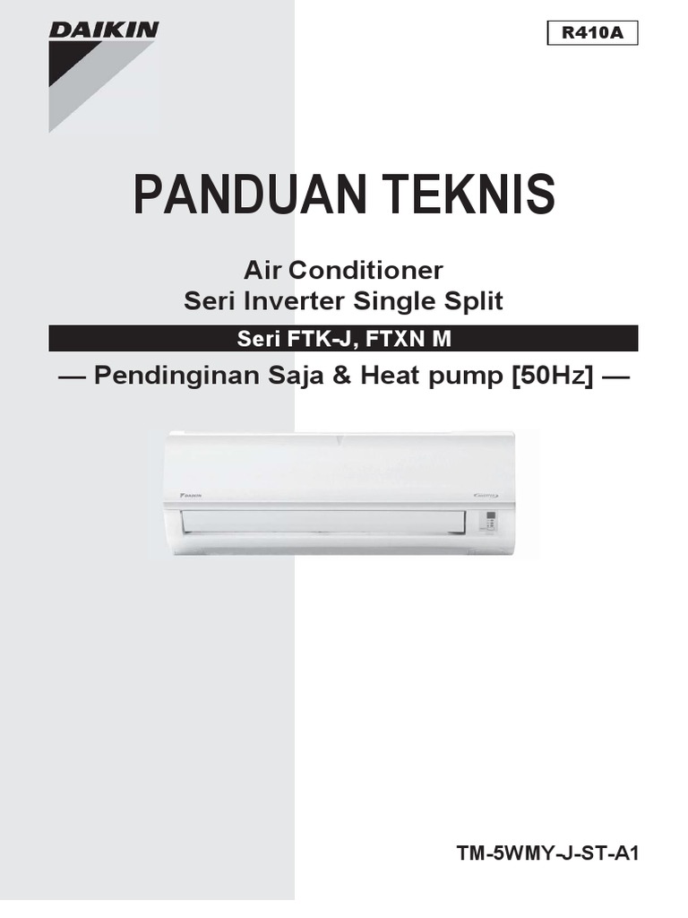 Panduan Teknis Air Conditioner Seri FTK-J, FTXN M (TM-5WMY-J-ST-A1) | PDF