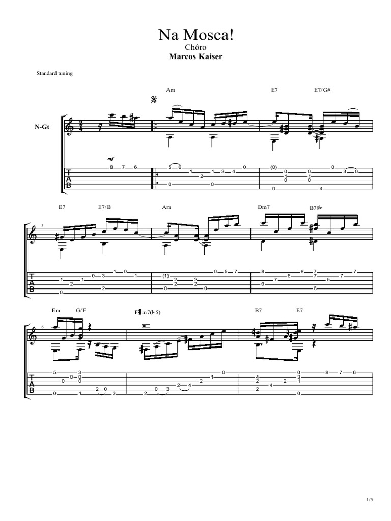 Na Mosca (Chôro) Marcos Kaiser | PDF