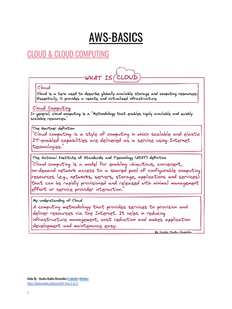 Aws-Basics: Cloud & Cloud Computing | Download Free PDF | Cloud ...