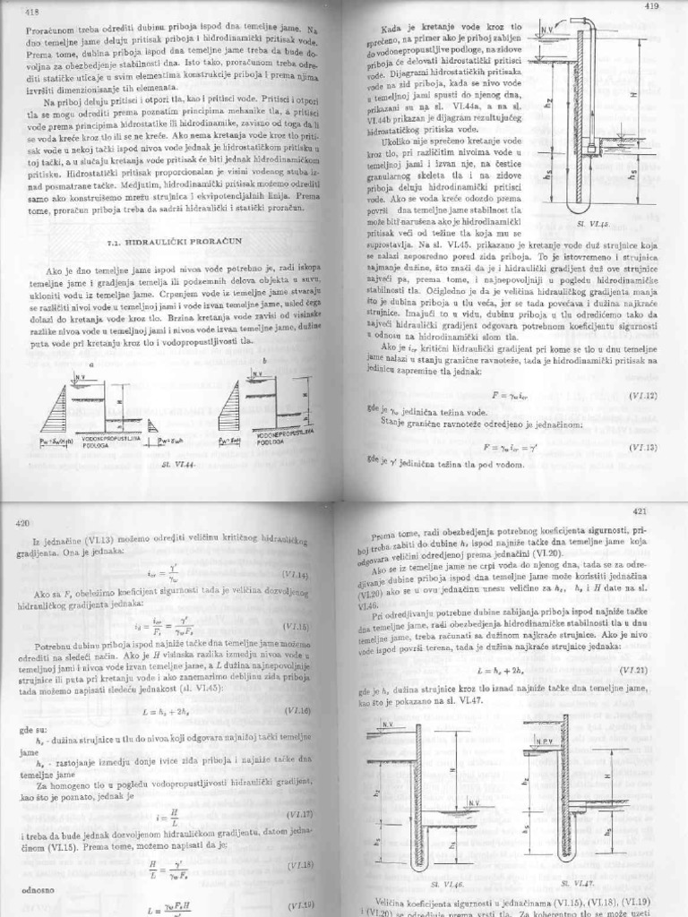 Hidraulicki Proracun - Fundiranje I - Stevan Stevanovic | PDF