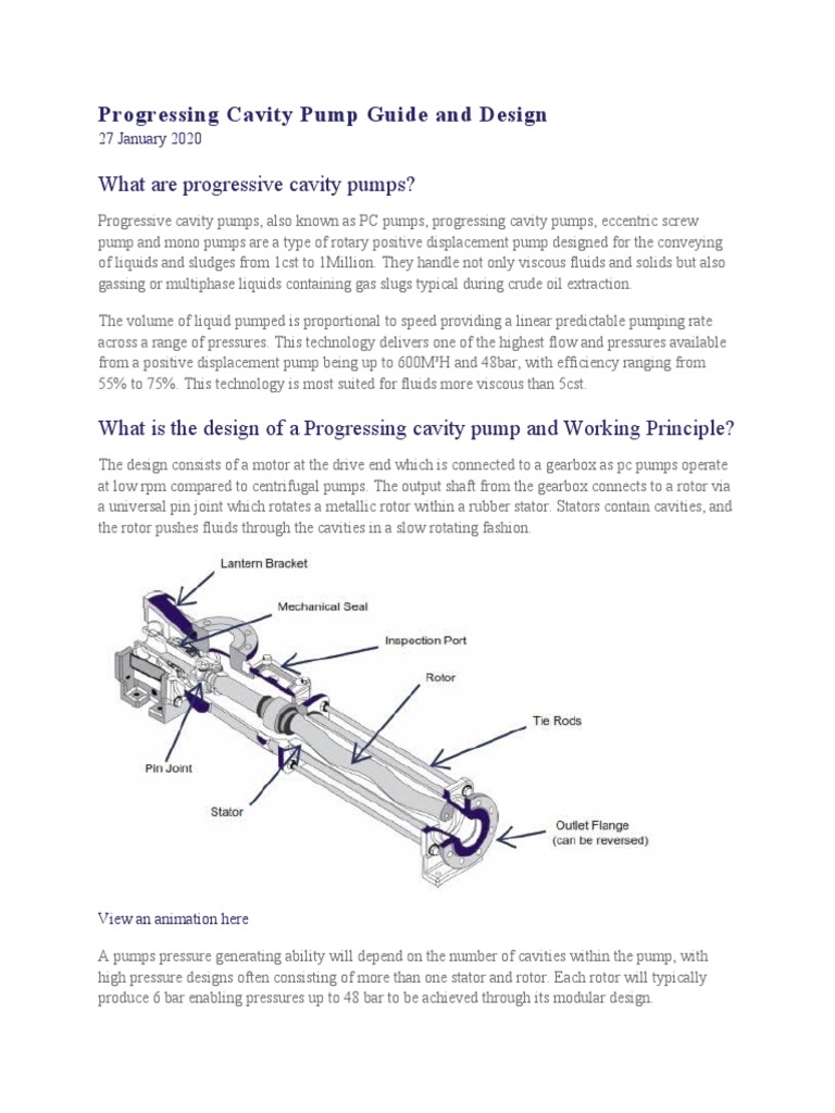 What Are Progressive Cavity Pumps?: Progressing Cavity Pump Guide and ...