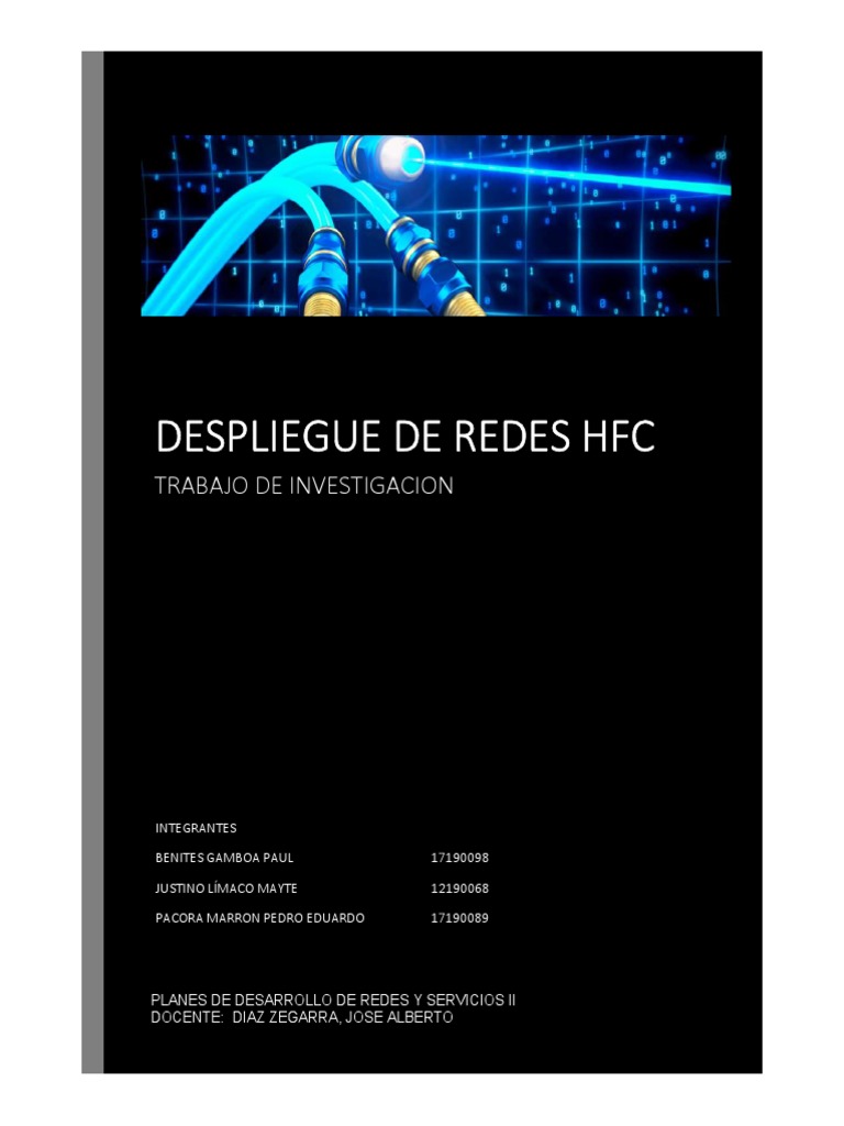 Redes HFC vs. FTTH: Comparativa Técnica | PDF | Electrónica ...