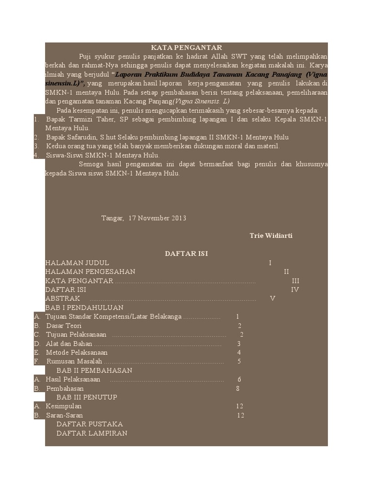Kacang Panjang | PDF