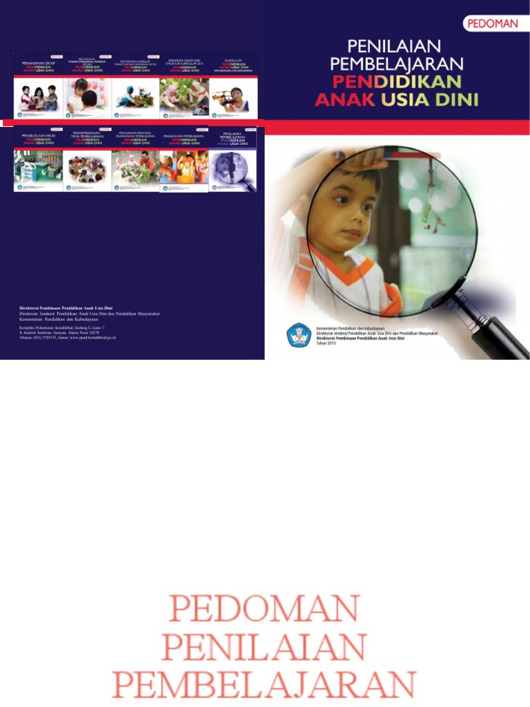 Pedoman Penilaian Pembelajaran Pendidikan Anak Usia Dini File | PDF Pedoman Penilaian Pembelajaran Pendidikan Anak Usia Dini File | PDF