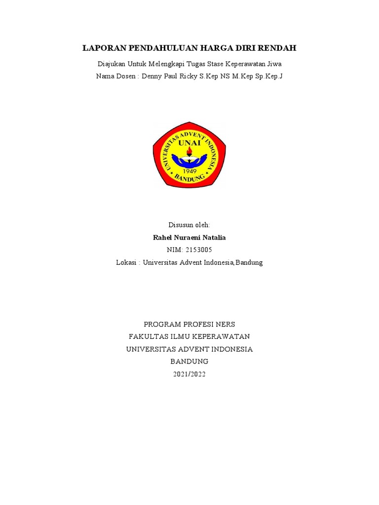 LP Harga Diri Rendah | PDF