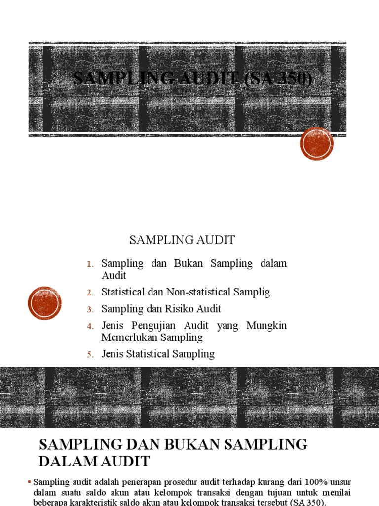Panduan Lengkap Sampling Audit SA 350 | PDF