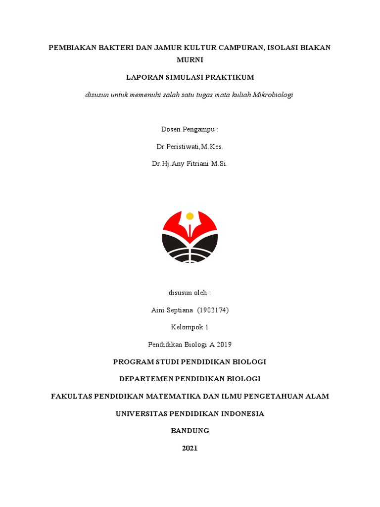 Pembiakan Bakteri dan Jamur Campuran | PDF
