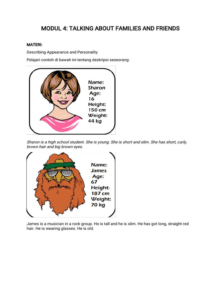 Describing Friends and Family Traits | PDF