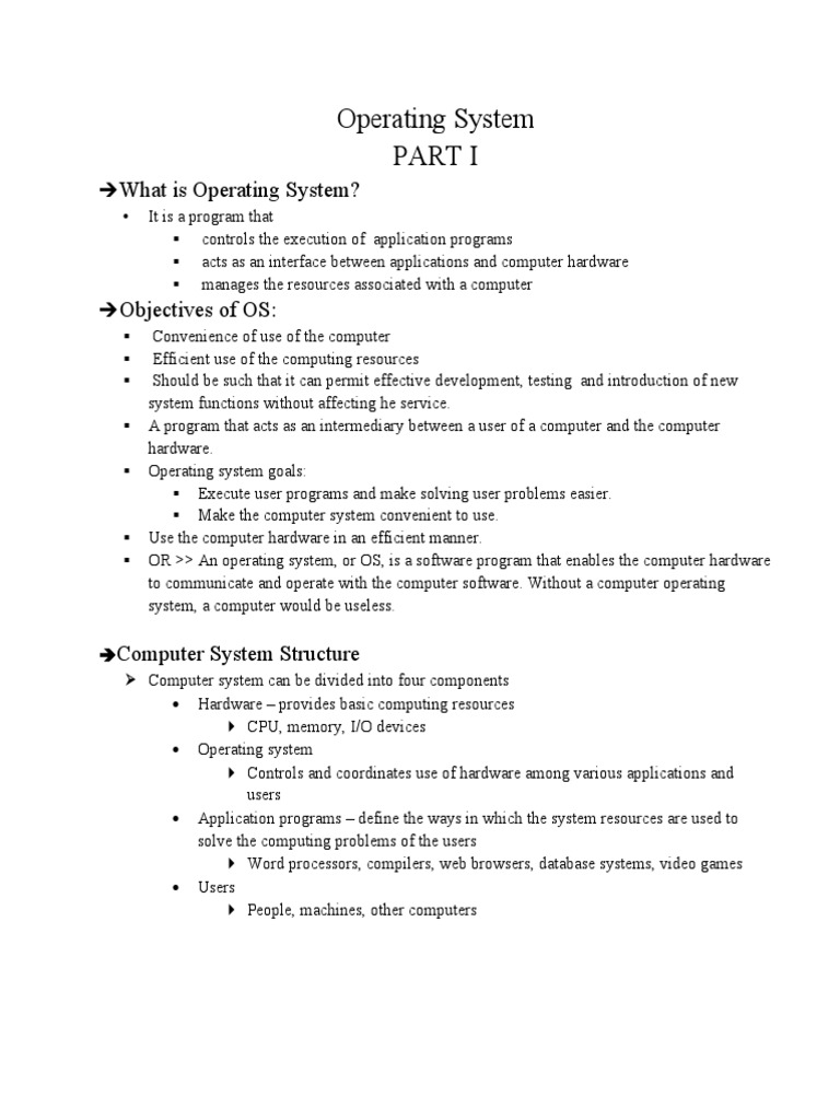 Operating System Part 01 2010 Office Completed | PDF | Operating System | Input/Output