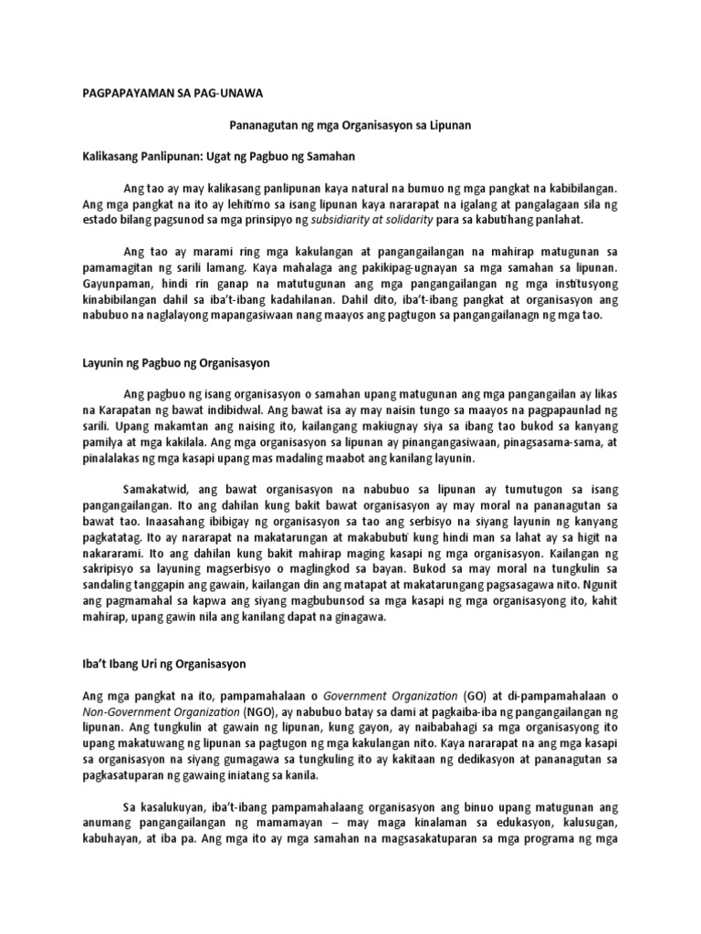 Pagpapayaman Sa Pag-Unawa | PDF