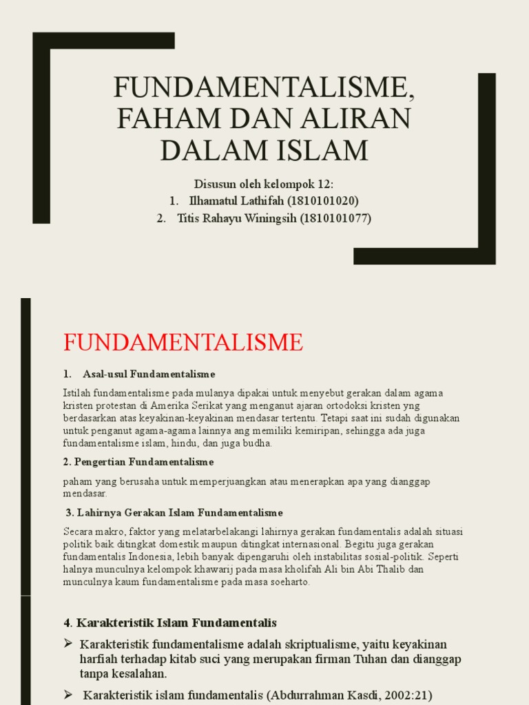 Fundamentalisme | PDF