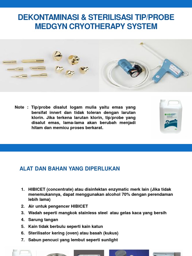 Informasi Perawatan Dan Pembersihan Cryotherapy | PDF