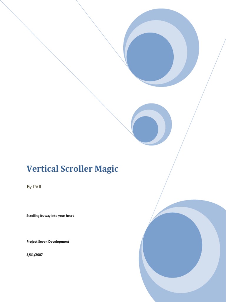 Vertical Scroller Magic: by Pvii | PDF | Hyperlink | Button (Computing)