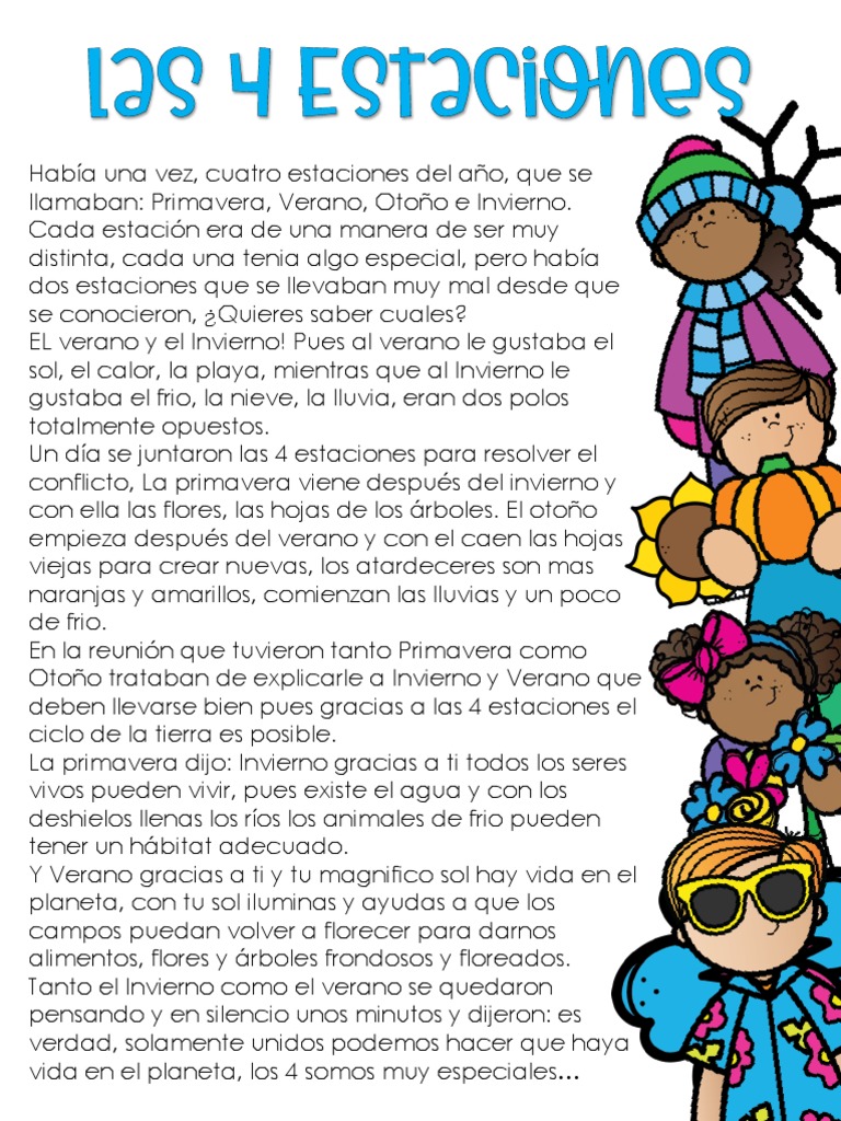 Cuento de las Cuatro Estaciones | PDF | Poesía