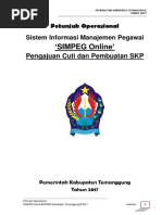Buku Petunjuk SIMPEG - BKD Kab. Wonosobo | PDF