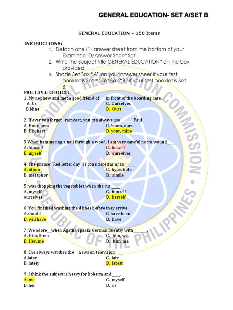 PRC General Education 2021 New | PDF | Ecology | Philippines