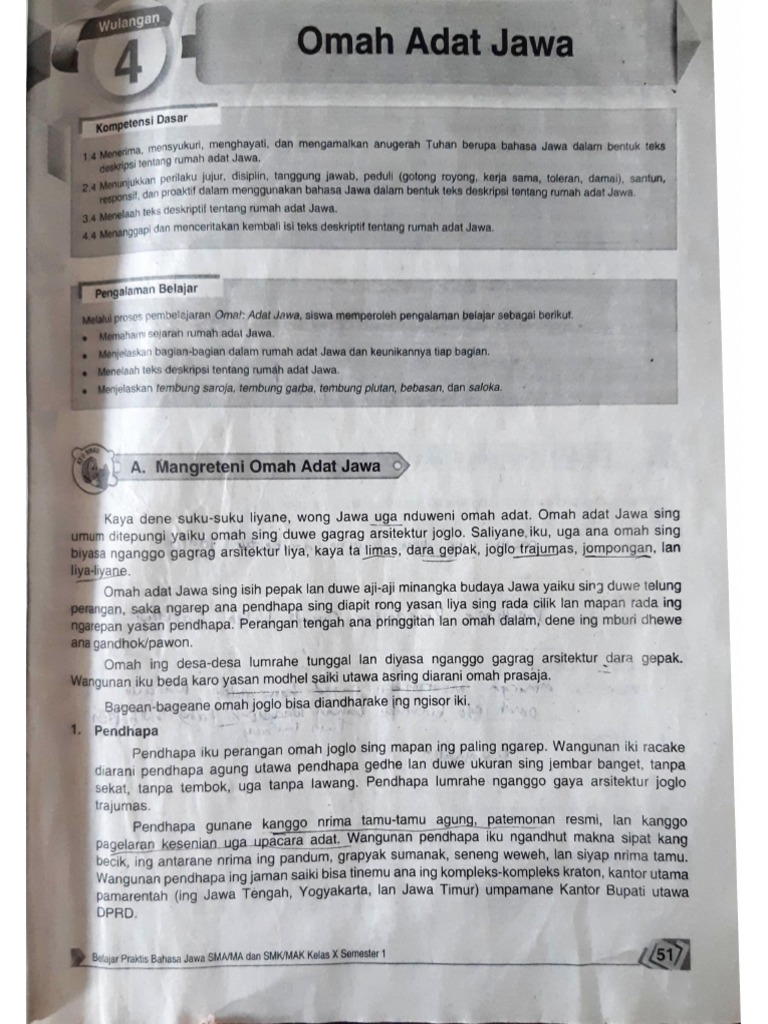 Salinan Bab IV Omah Adat Jawa | PDF