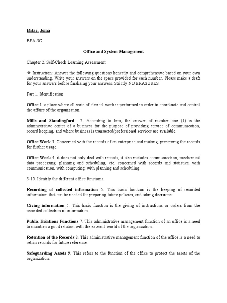 Chapter 2 Office Management | PDF | Information | Records Management