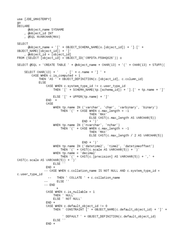 Create Table Sql Pdf Computer Programming Computing 