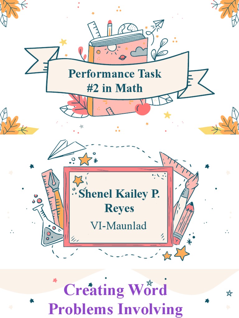 Performance Task #2 in Math | PDF