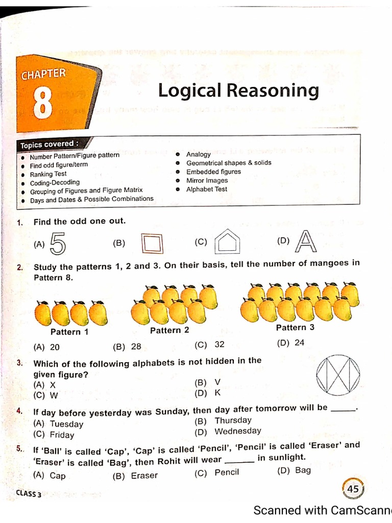 IMO CH 8 Logical Reasoning | PDF