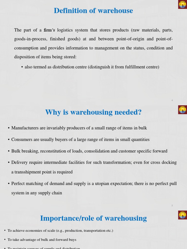 Definition of Warehouse | Download Free PDF | Warehouse | Logistics