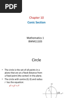 Conics Lecture | PDF | Ellipse | Orbit