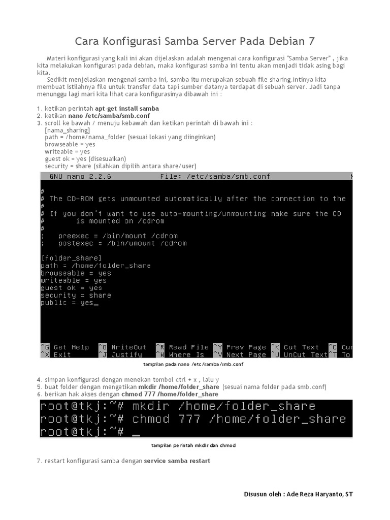 Konfigurasi Samba Debian Pdf