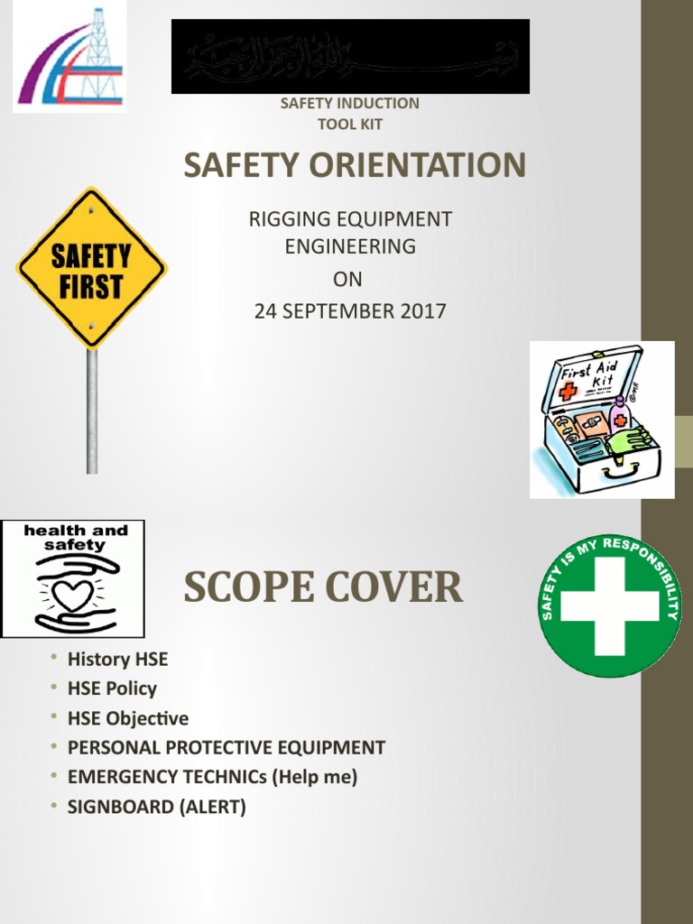 Safety Orientation: Rigging Equipment Engineering ON 24 SEPTEMBER 2017 ...