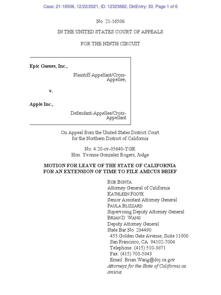 21-12-22 Motion by State of California For Extension of Time | PDF ... 21-12-22 Motion by State of California For Extension of Time | PDF ...