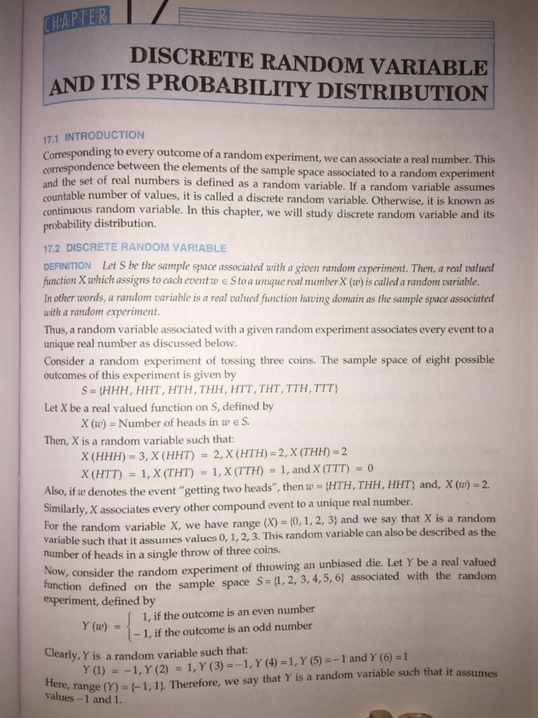 Probabilty Random Variable and PDF | PDF