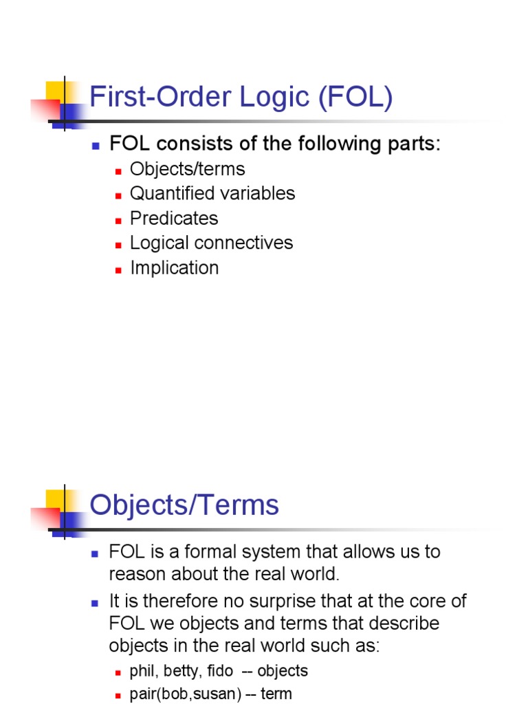 Prolog Tutorial Pdf First Order Logic Logic