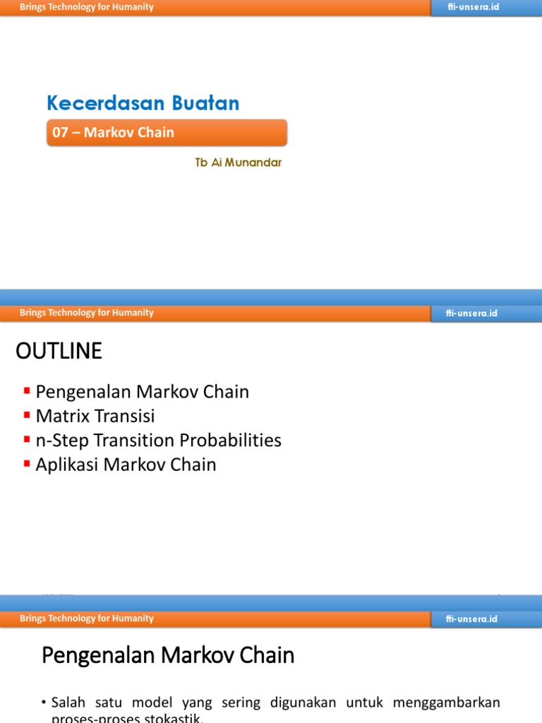 Pengenalan dan Aplikasi Markov Chain | PDF