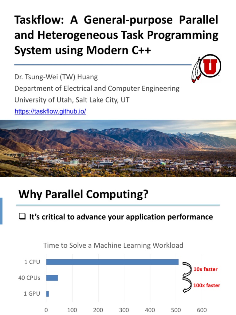 Taskflow A Generalpurpose Parallel And Heterogeneous Task Programming System Using Modern Cpp 8093