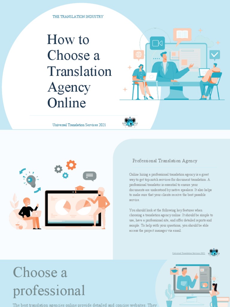 How To Choose A Translation Agency Online? | PDF | Information ...