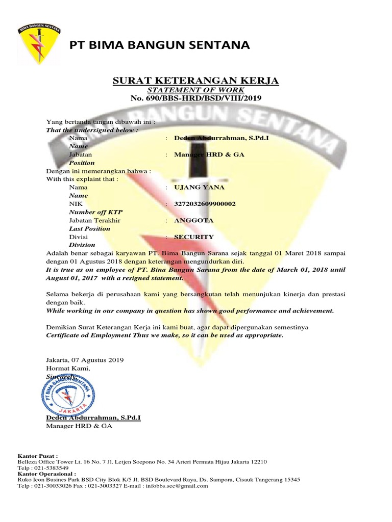 Bima Bangun Sentana-1 | PDF