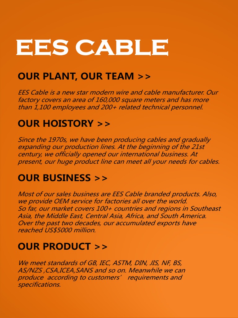 Ees Cable Catalog - v2.1 | PDF | Electricity | Electrical Engineering