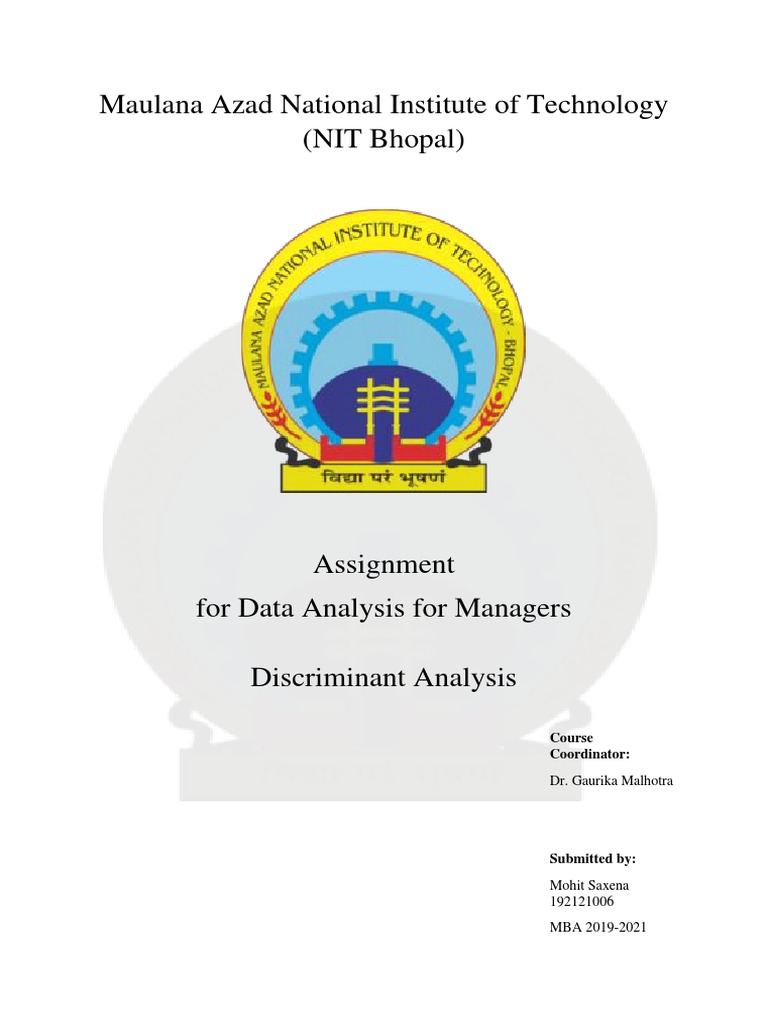 Discriminant Analysis | PDF | Dependent And Independent Variables | Statistics