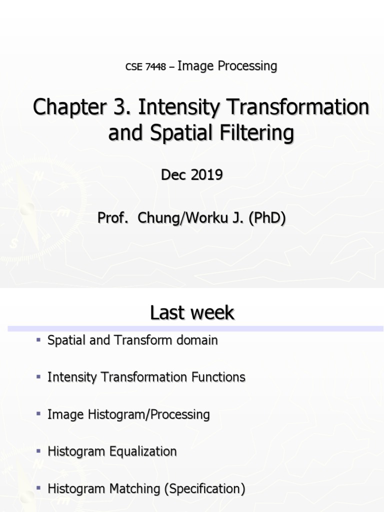 Chapter 3. Intensity Transformation and Spatial Filtering | PDF ...