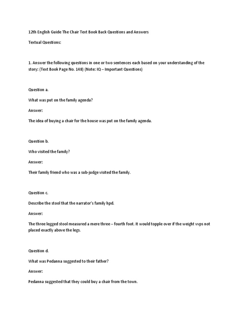 5th Chair | PDF | Chair